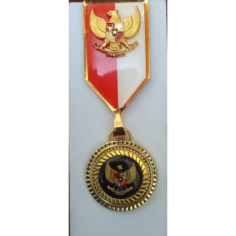 MERAH Red and White pin, Garuda Village Head Badge, village head ...
