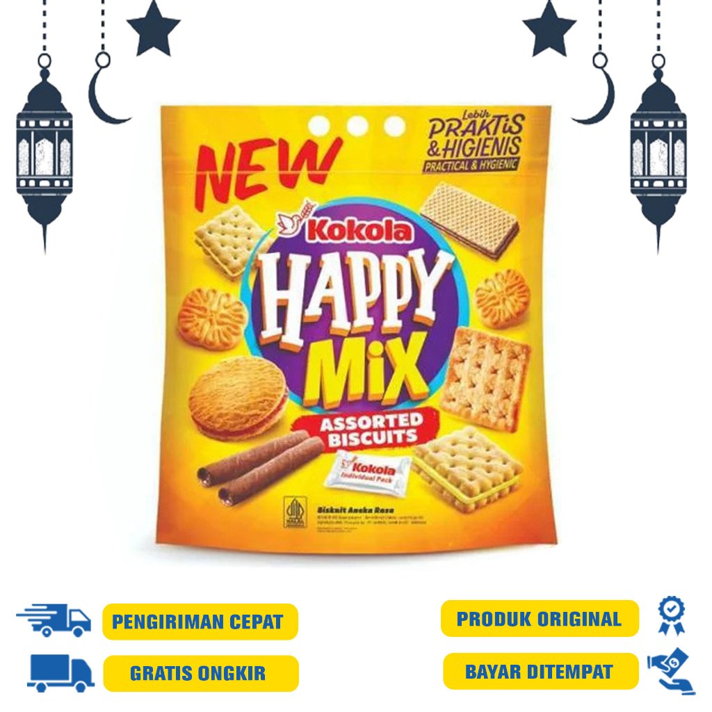 Kokola Happy Mix Assorted Biscuits 350gr - Various Flavored Biscuits ...