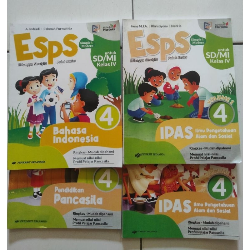 Esps package book for Merdeka curriculum for class 4 sd erlangga ...