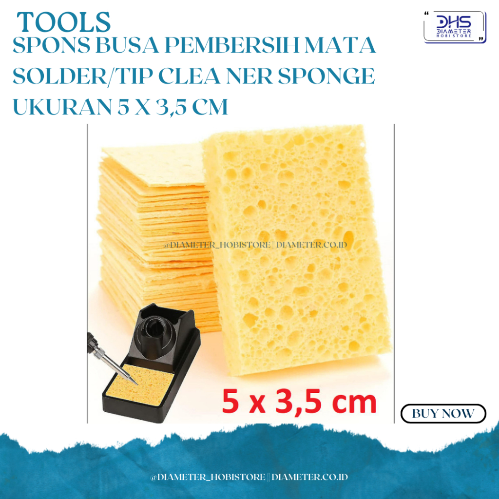 MATA Soldering Eye Cleaning Foam Sponge/Tip Clea ner Sponge Size 5 x 3. ...