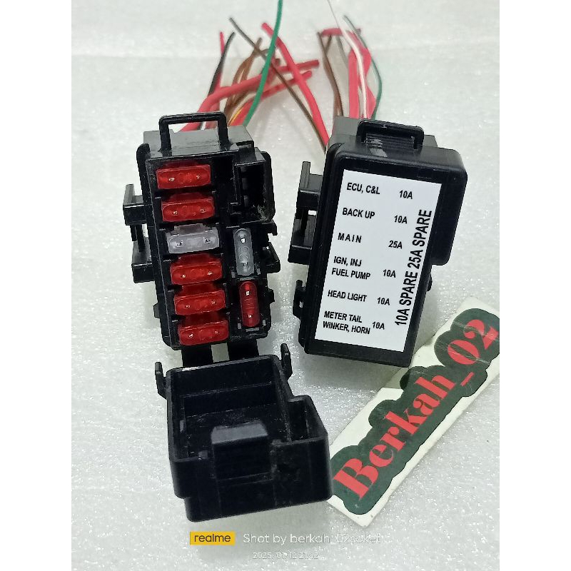 Fuse Box, Vario 125 OLD type fuse house Bulb complete with fuses ...