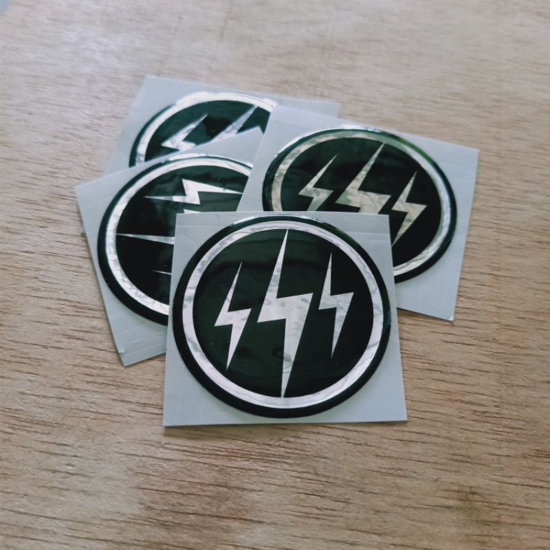 Lightning sss logo flexible emblem sticker | Shopee Philippines