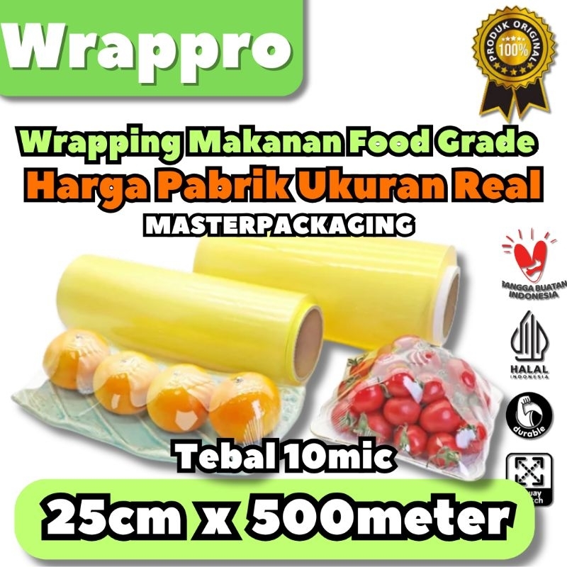 Food Grade Food Wrapping Plastic 25x500 / Wrapping Food Grade Premium ...