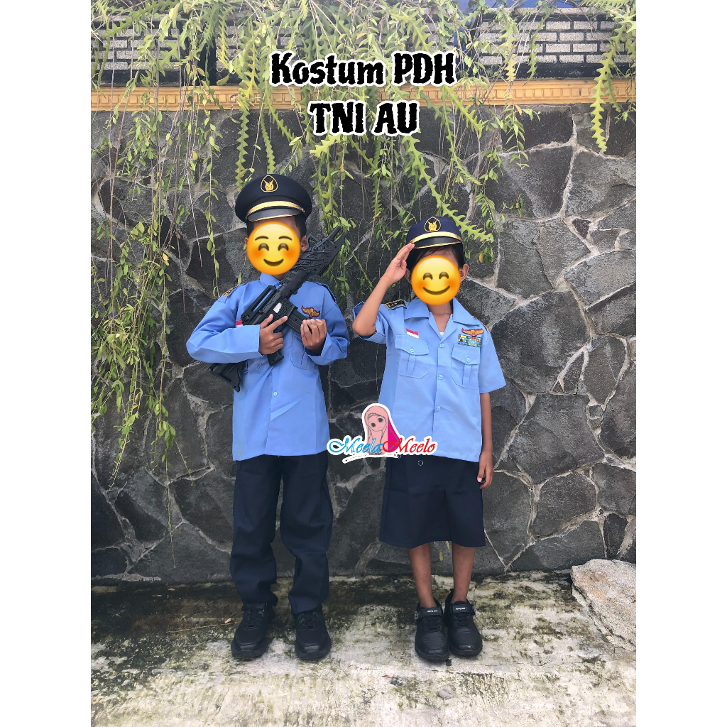 Boys' Indonesian Air Force Clothes, Girls' PDH Shirts, Army Uniform ...