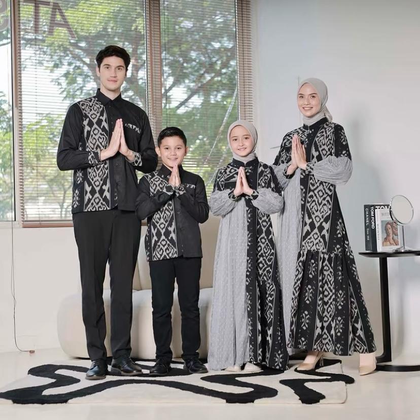 HITAM KEMEJA Family Set, black raya, Family couple Set, Eid clothes ...