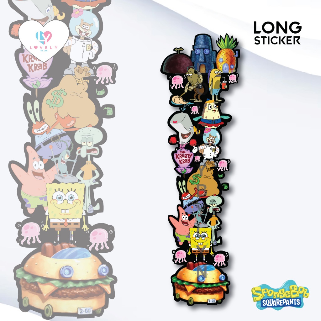 Long Sticker Spongebob Diecut | Shopee Philippines