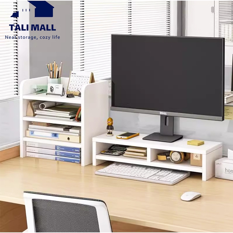 KAYU Wooden Monitor Stand Desktop Monitor Rack Wooden Bookshelf ...
