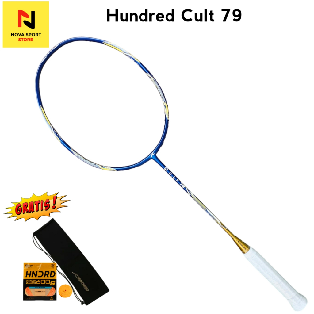 Hundred Badminton Racket Cult 79 | Shopee Philippines