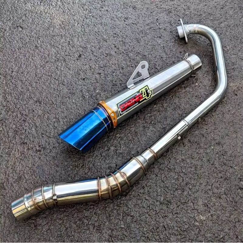 Exhaust 1set pipe stainless Daeng Sai4 for Tmx 125/155 Rusi tc 125/150 ...