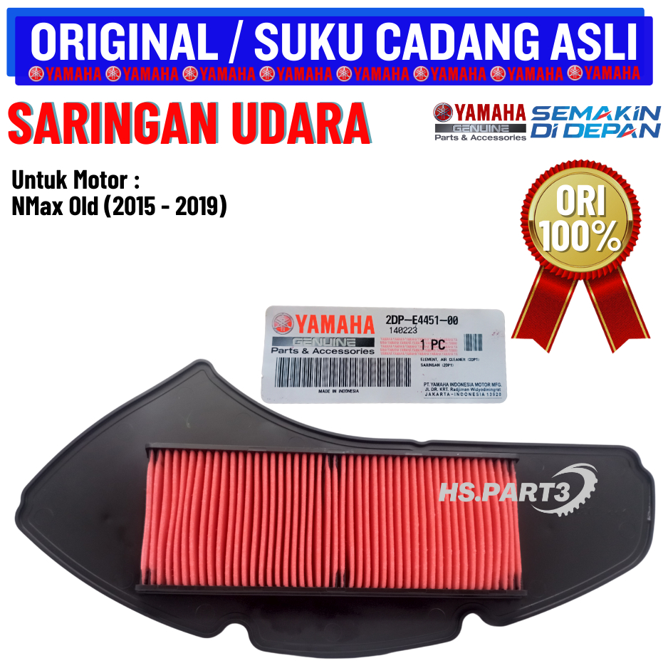 Nmax Old 2015 2016 2017 2018 2019 Air Filter Filter Original Yamaha 100 ...