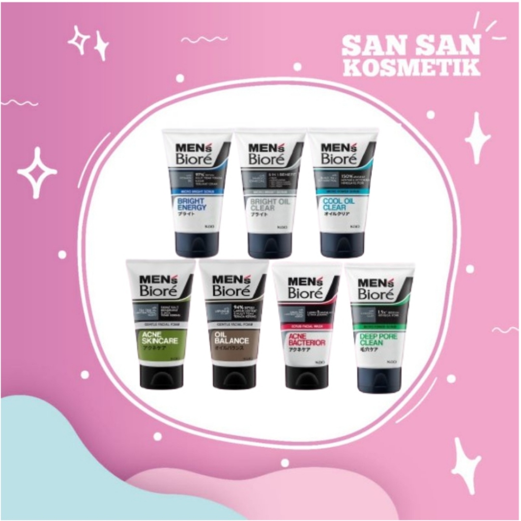 Biore Men's Facial Foam / Facial Wash Scrub / Micro Power Scrub 100g ...