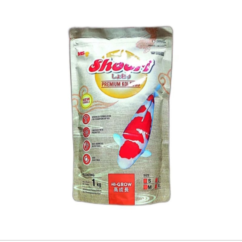 Shoori Koi Fish Food Color Enhancer / Hi Grow Koi Fish Food 1Kg (Size ...