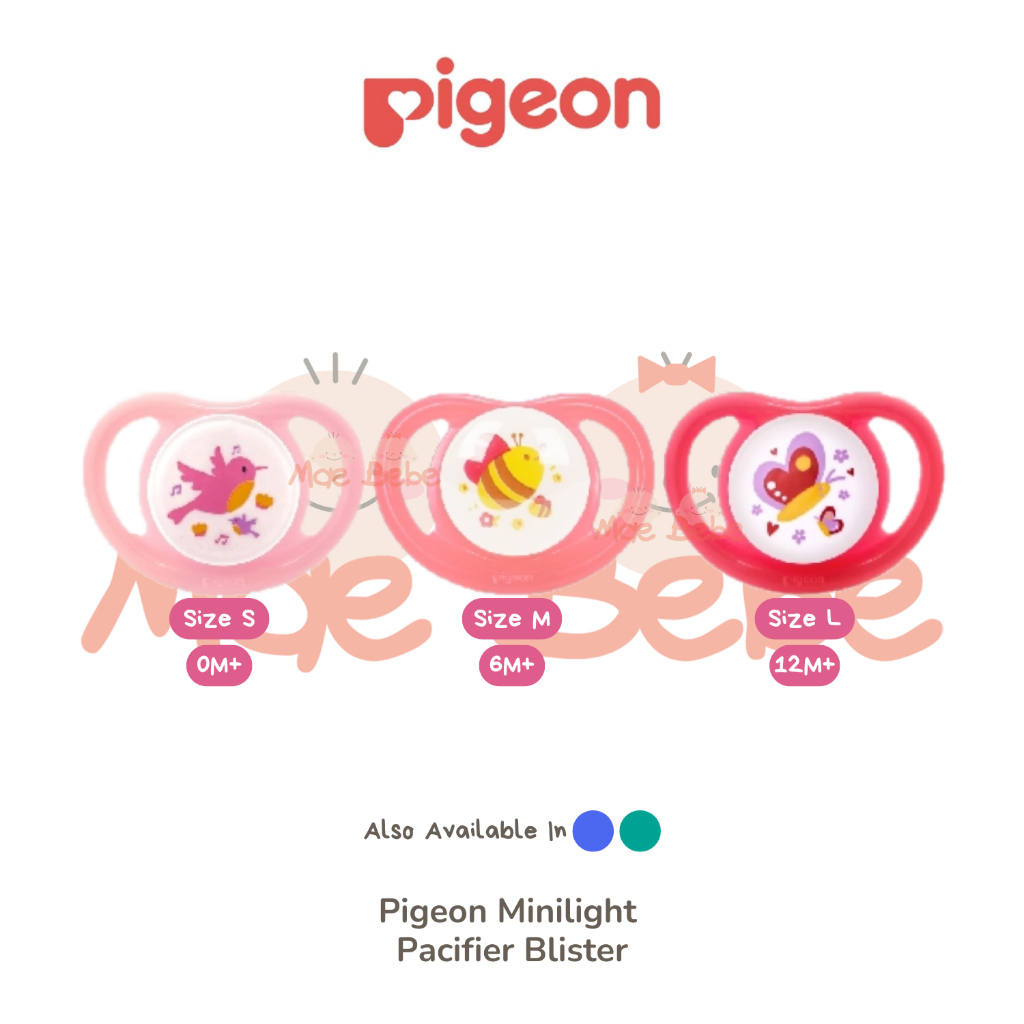 Pigeon Minilight Pacifier Blister Baby Pacifier 0-12 Months + 1 Pcs ...