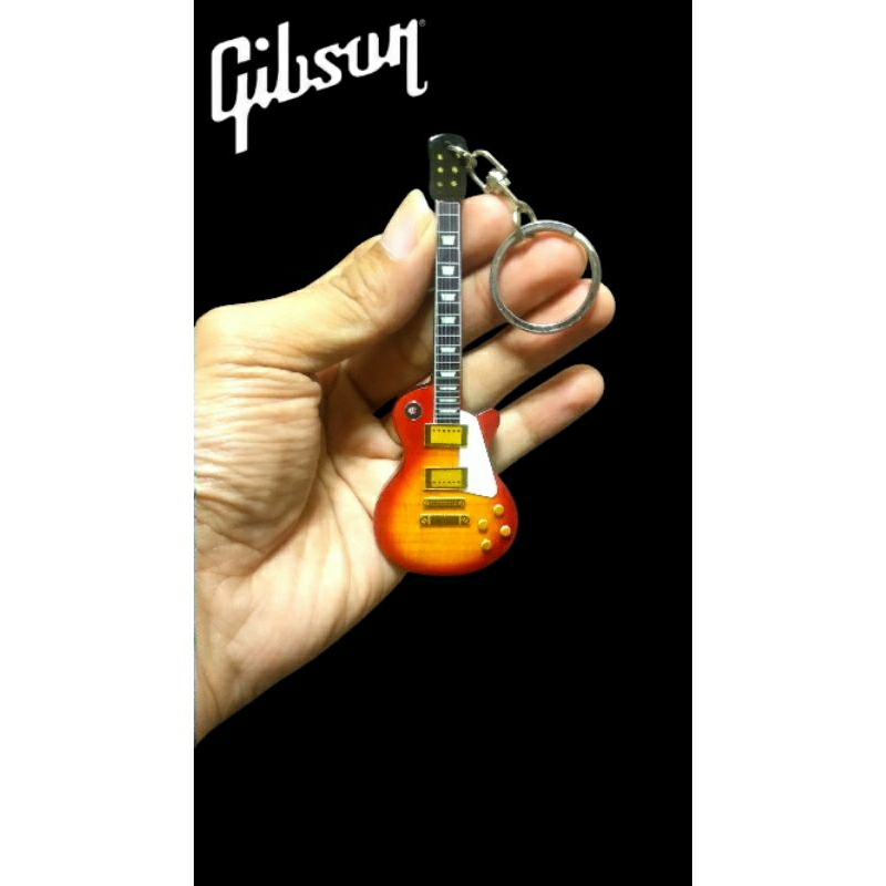 GANTUNGAN Gibson LES PAUL ORANGE SUNBURST GUITAR KEYCHAIN | Shopee ...