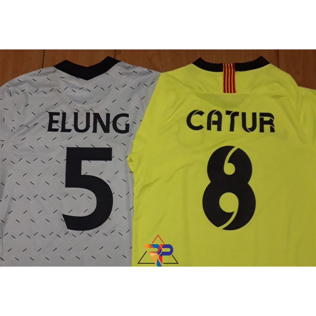 Back Number Name Screen Printing / Jersey Screen Printing / Name set ...