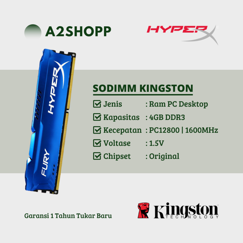 Ram LONGDIMM KINGSTON HYPER-X 4GB DDR3 PC12800 1600Mhz 1 Year Guarantee | Shopee Philippines