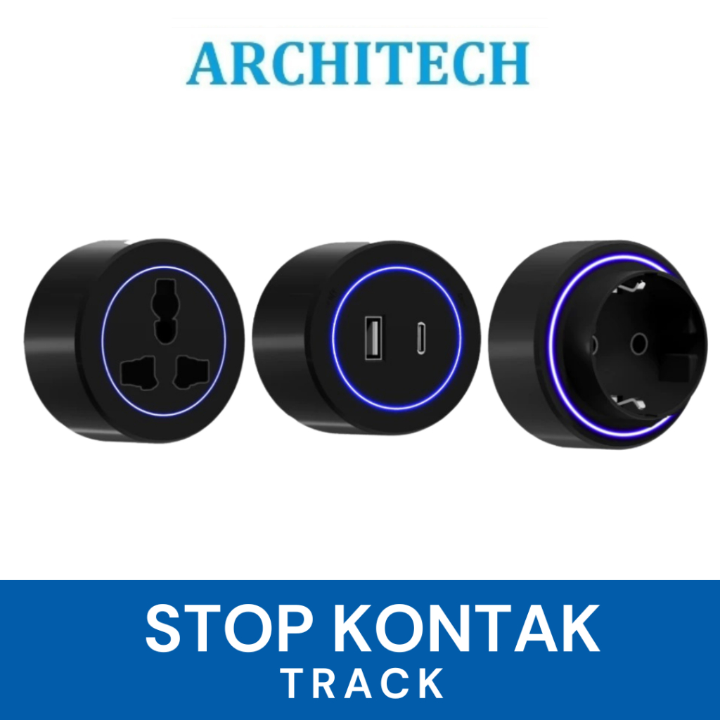 Architech Socket Track Socket 40 60 80cm head Kitchen Power Track ...