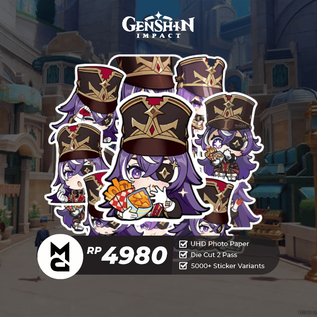 HP Genshin Impact Chevreuse Sticker Cute Aesthetic Anime Sticker Cell ...