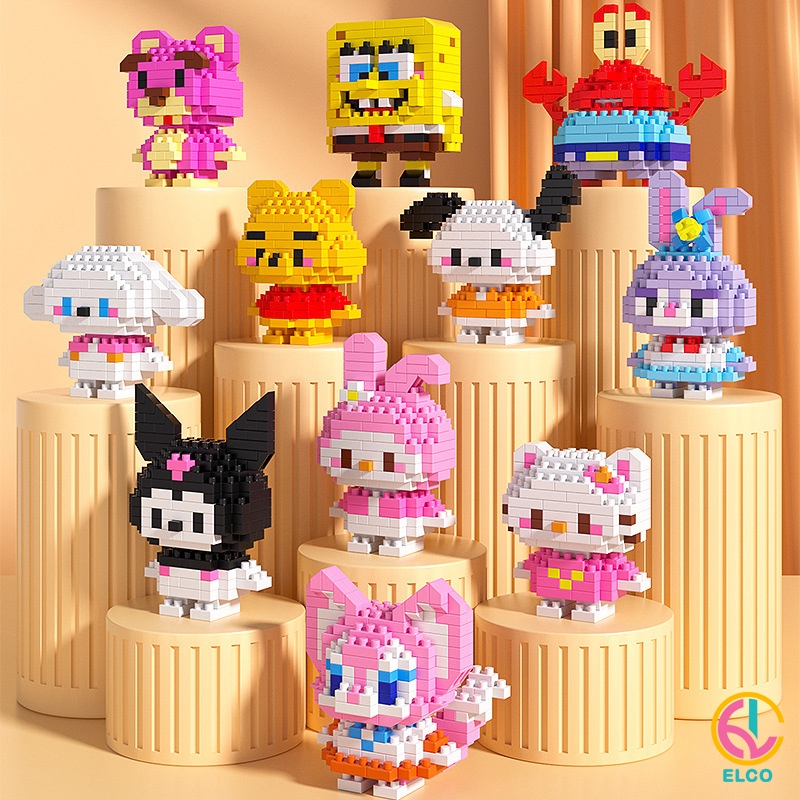 Elco Micro Lego Bricks Cartoon Character | Micro mini lego cartoon ...