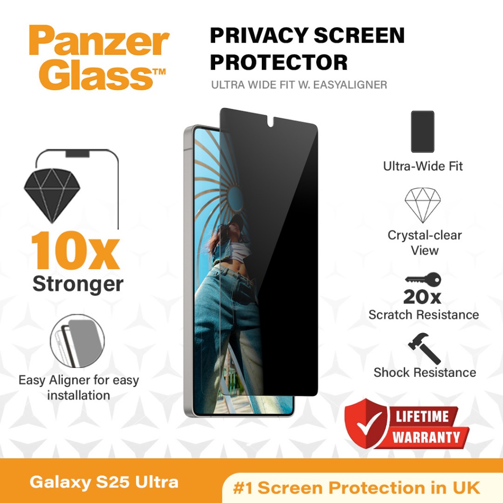 Panzerglass Privacy Screen Protector Samsung Galaxy S25 Ultra | Ultra ...