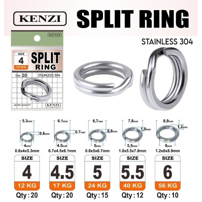 KENZI SPLIT RING (STAINLESS STEEL) | Shopee Philippines