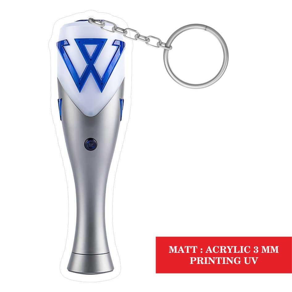 GANTUNGAN Acrylic Keyring Keychain Lightstick INNER CIRCLE's IC Stick ...