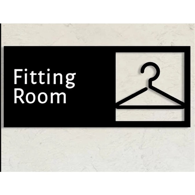 Fitting Room Sign Acrylic Acrylic Sign Modern Fitting Room | Shopee ...