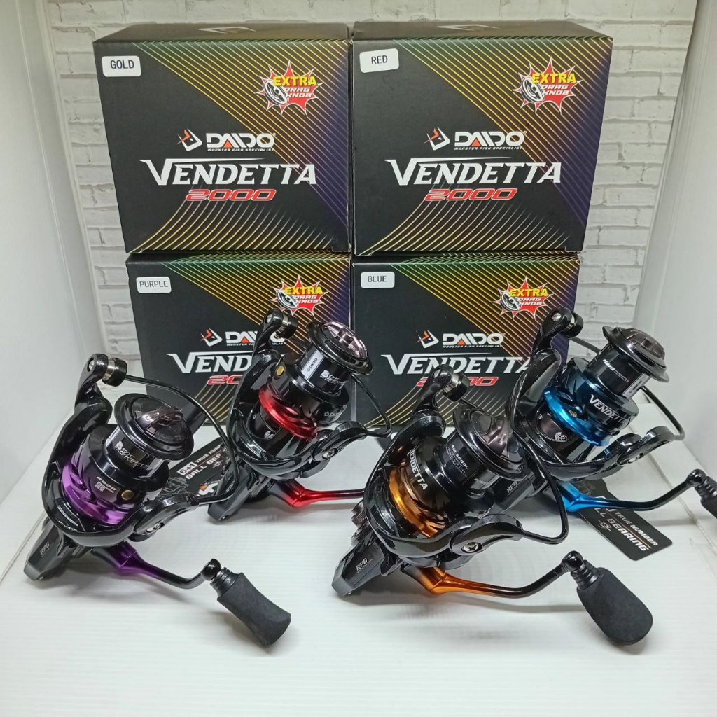 Daido VENDETTA Power Handle SW Quality Reel (Bonus Drag Knob) | Shopee ...