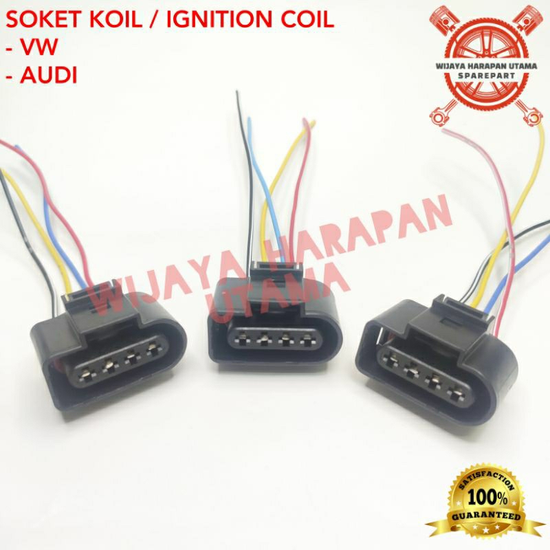 Vw Tiguan Audi A4 A6 4F B6 B7 Ignition Coil Socket Ignition Coil Socket ...