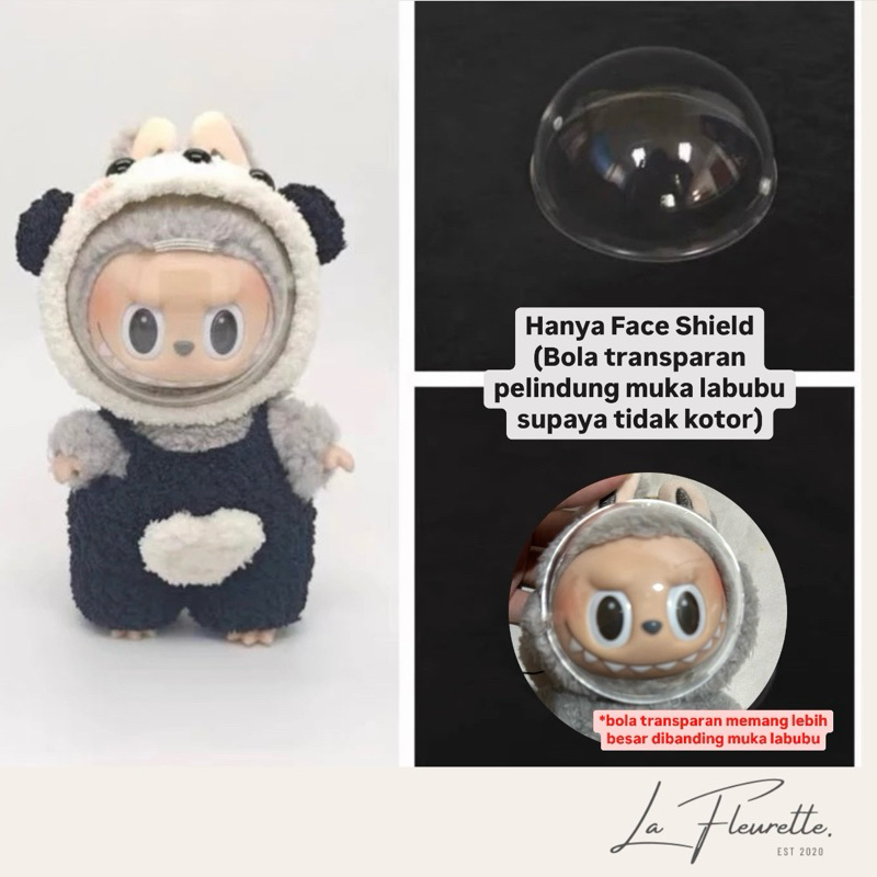 Labubu Face Shield/ Transparent Ball Labubu Face Shield/ Labubu ...