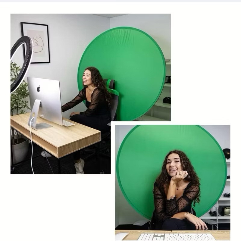 LAYAR Green Screen Portable - Gaming Zoom Backdrop Screen Chrome Key ...