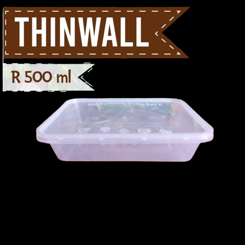 Rectangle 500ml Plastic Food Container | Shopee Philippines