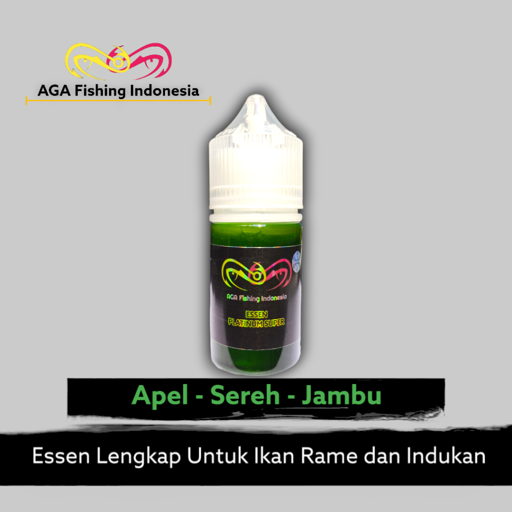 Aga Essen Oplosan Aroma Apple Lemongrass Guava Fishing Bait All Types of Fish 15ml 30 ml ...
