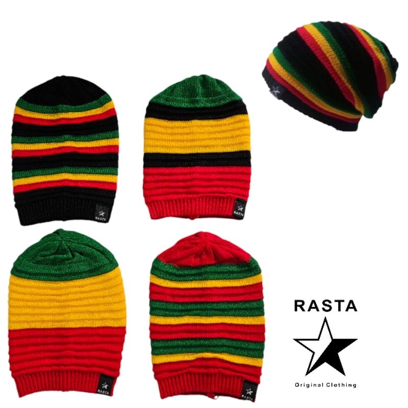 Beanie HAT Adult Wave RASTA BEANIE HAT | Shopee Philippines