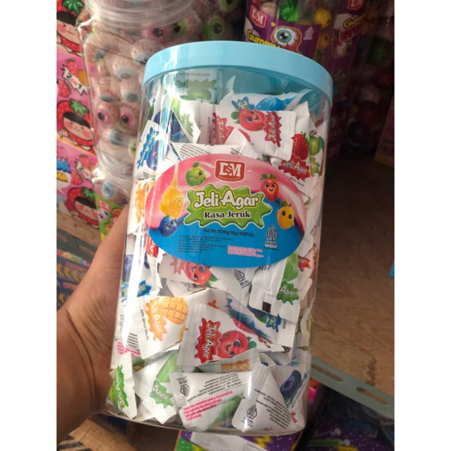 New!! Jelly AGAR MINI Jar Of Fruit Flavor Contents 100pcs | Shopee ...