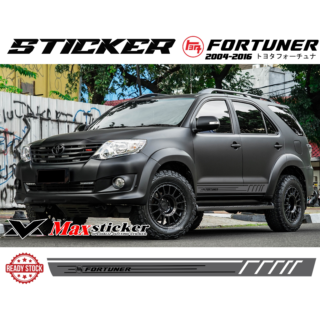Old toyota fortuner side body sticker, 2012-2016 fortuner body list ...