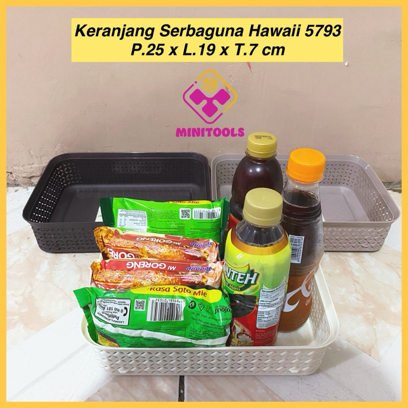 Multipurpose Plastic Basket Hawaii Food Basket 5793 | Shopee Philippines