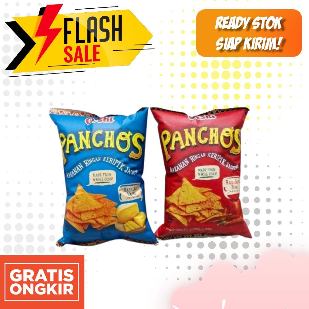 Oishi Panchos Grilled Beef Corn Chips 145G / Nacho Cheese Corn Chips ...