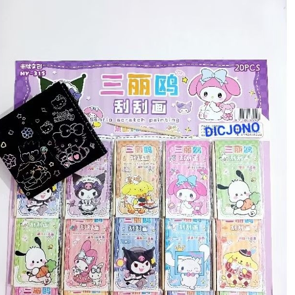 Sanrio Scratch Painting DIY Educational Toys/Coloring Pictures/Sanrio ...