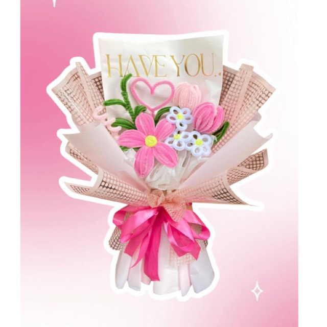 Bouquet Of pipe cleaner Wire Book/graduation sempro Session graduation ...