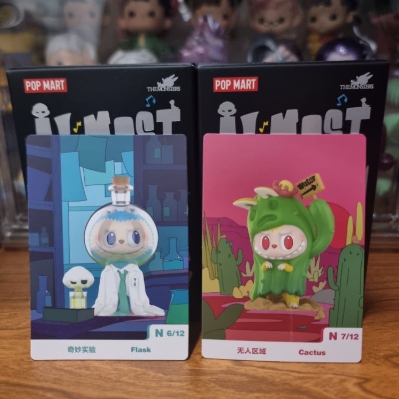 Pop MART The Monsters Labubu Almost Hidden Selected (Flask & Cactus ...