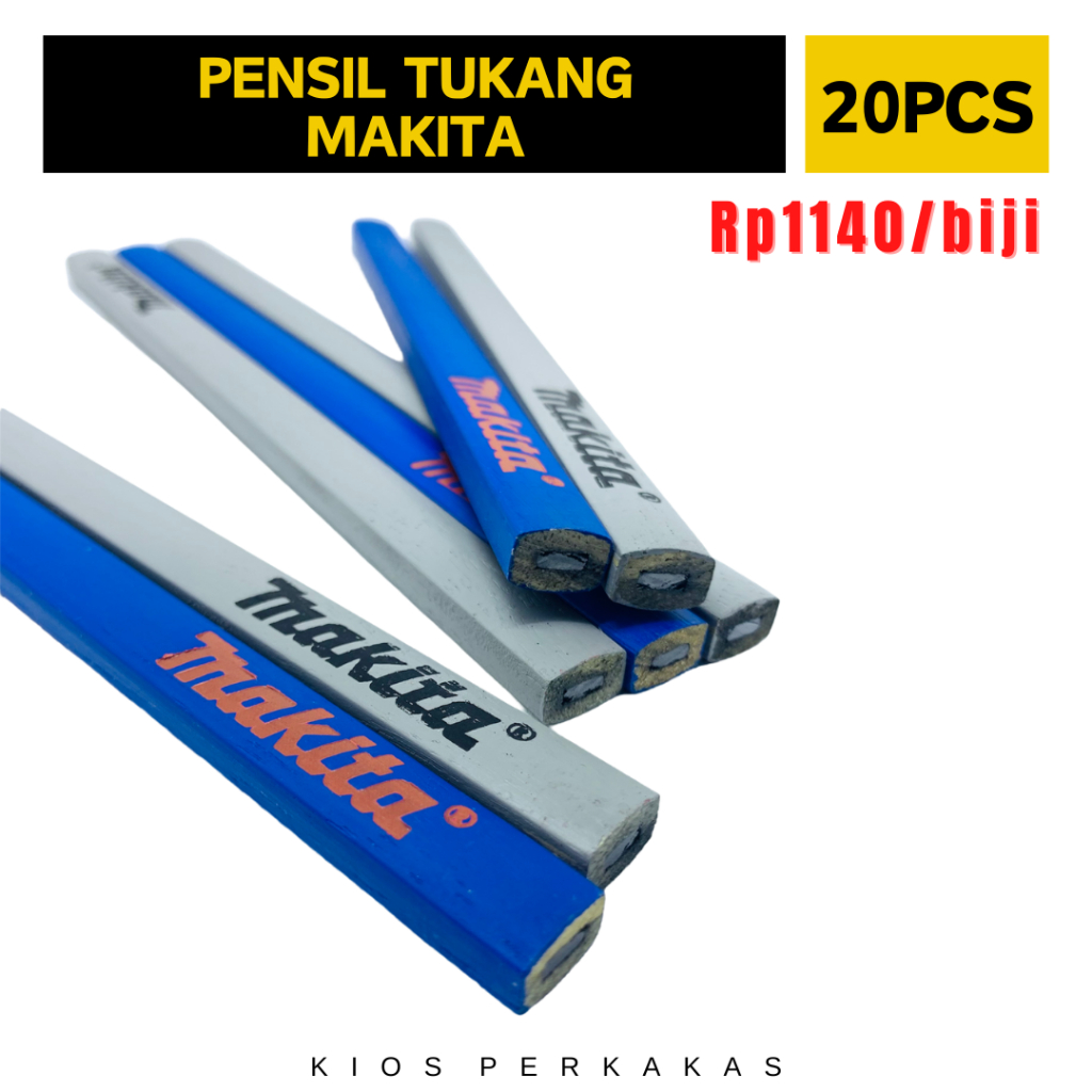 KAYU Makita Carpenter's Pencil|Project Builder's Large Pencil|Thick ...