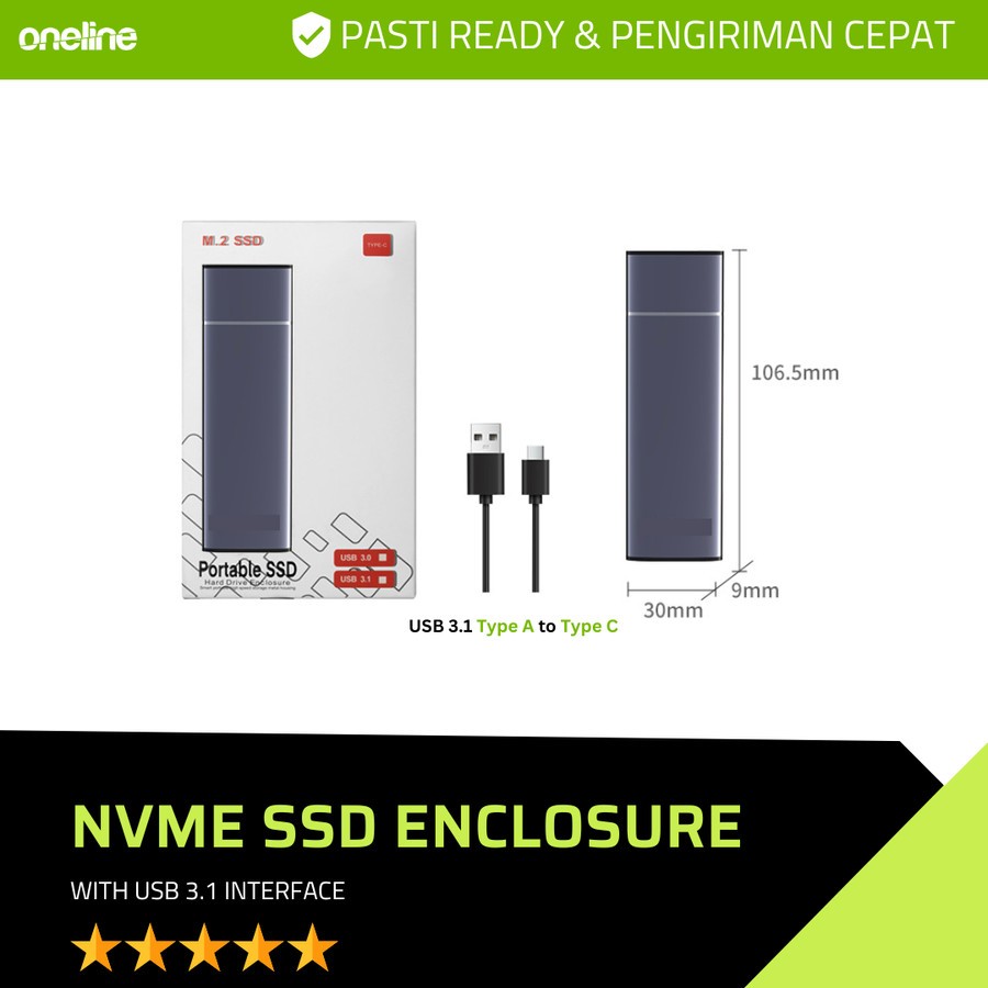 Ssd M.2 NVMe Case Enclosure 10Gbps USB | Nvme External SSD Case ...
