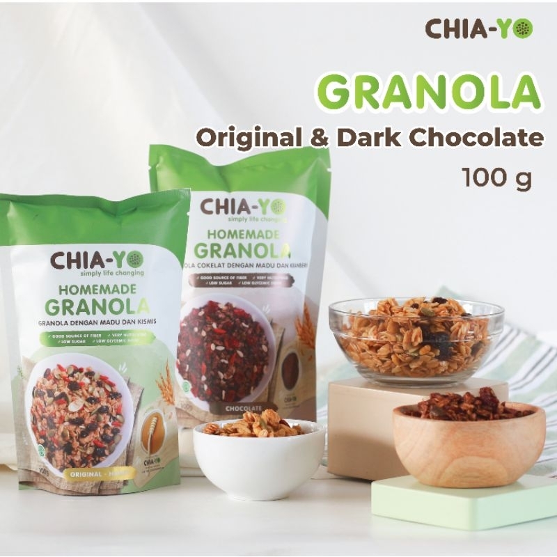Chiayo Homemade Granola Dark Chocolate 100gr | Shopee Philippines