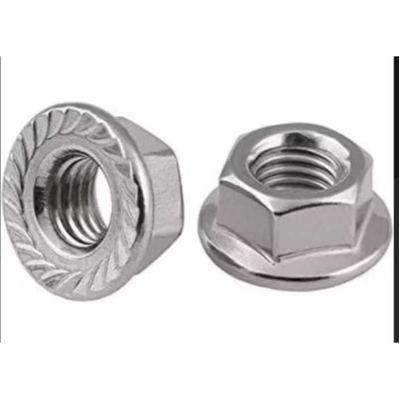 M8. STAINLESS FLANGE NUT | Shopee Philippines