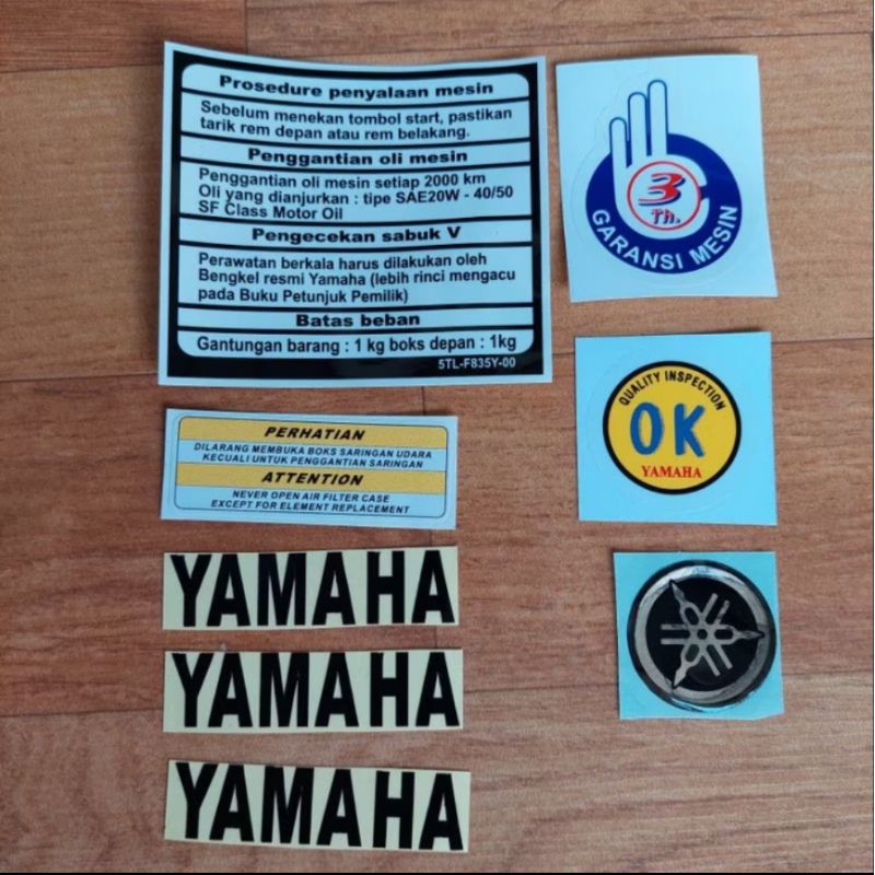 Mioo PROSEDUR MIO PROSEDUR STICKER 5TL MIO EMBLEM LOGO YAMAHA MIO ...