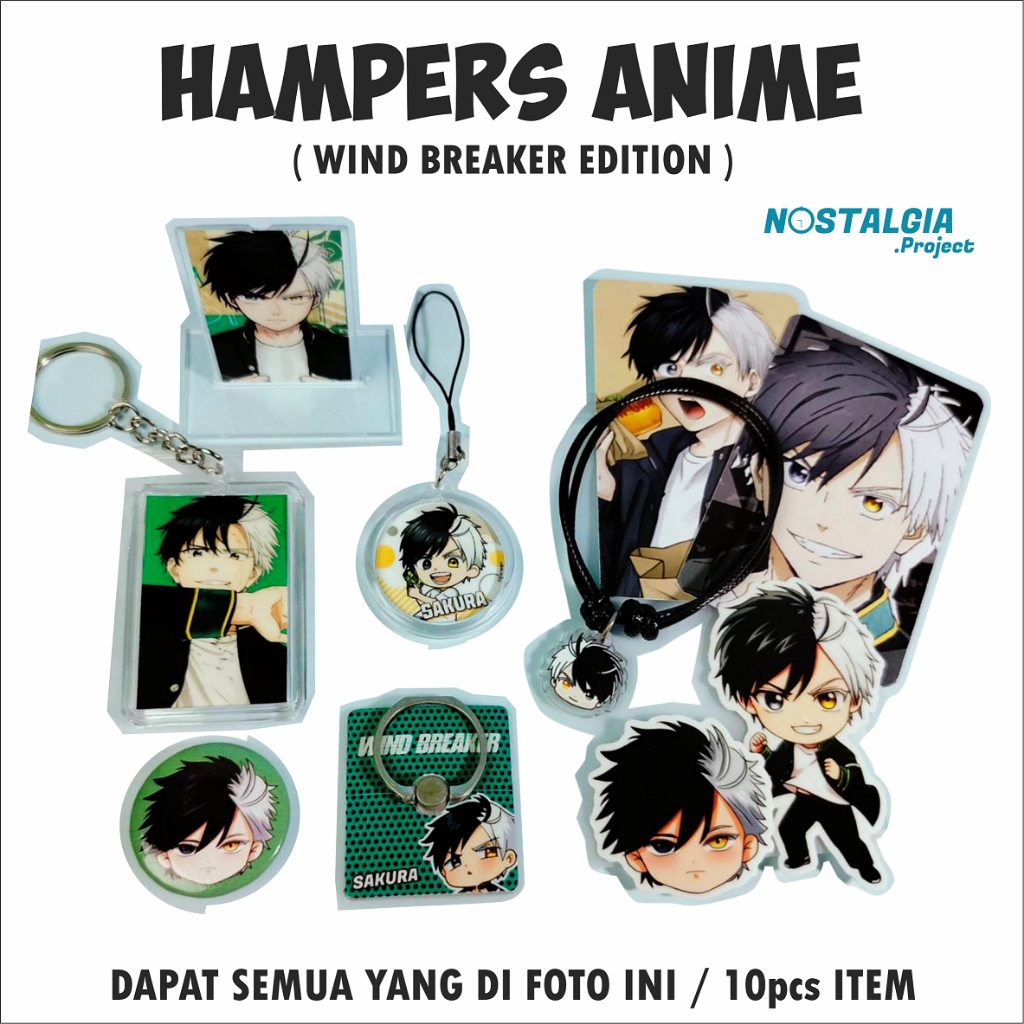 WindBreaker Anime Aesthetic Hampers - Cute Sakura Haruka Character Gift ...