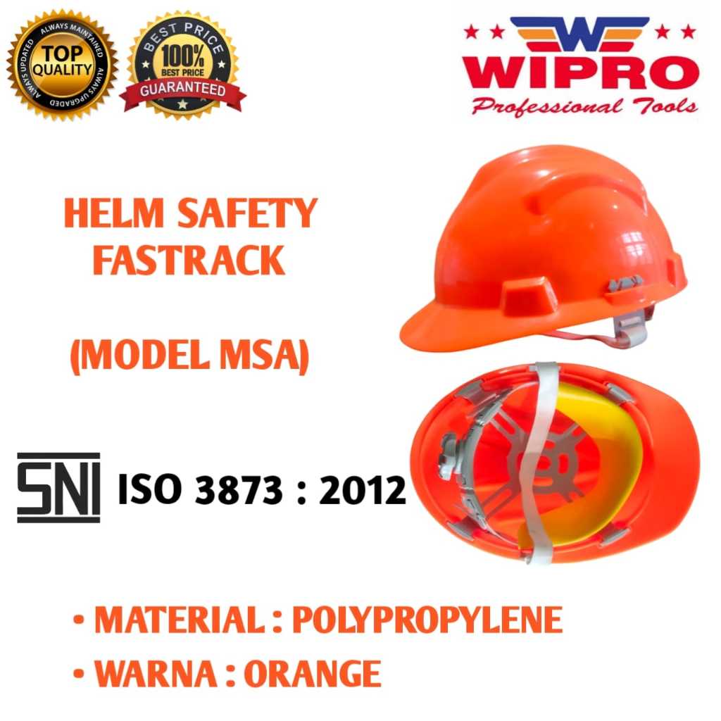 Sni FASTRACK Project SAFETY Helmet ORANGE Color FASTRACK Project SAFETY ...