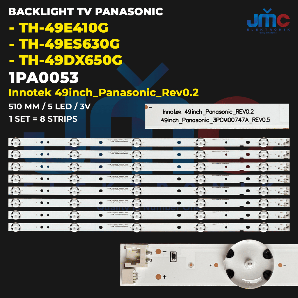 Panasonic TV Backlight 49 Inch TH-49E410G TH-49ES630G TH-49DX650D ...