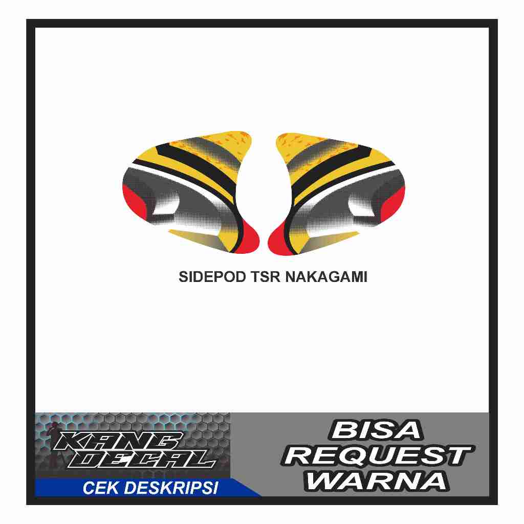 TSR Sidepod Sticker with NARAGAMI GP 1 Motif | Shopee Philippines